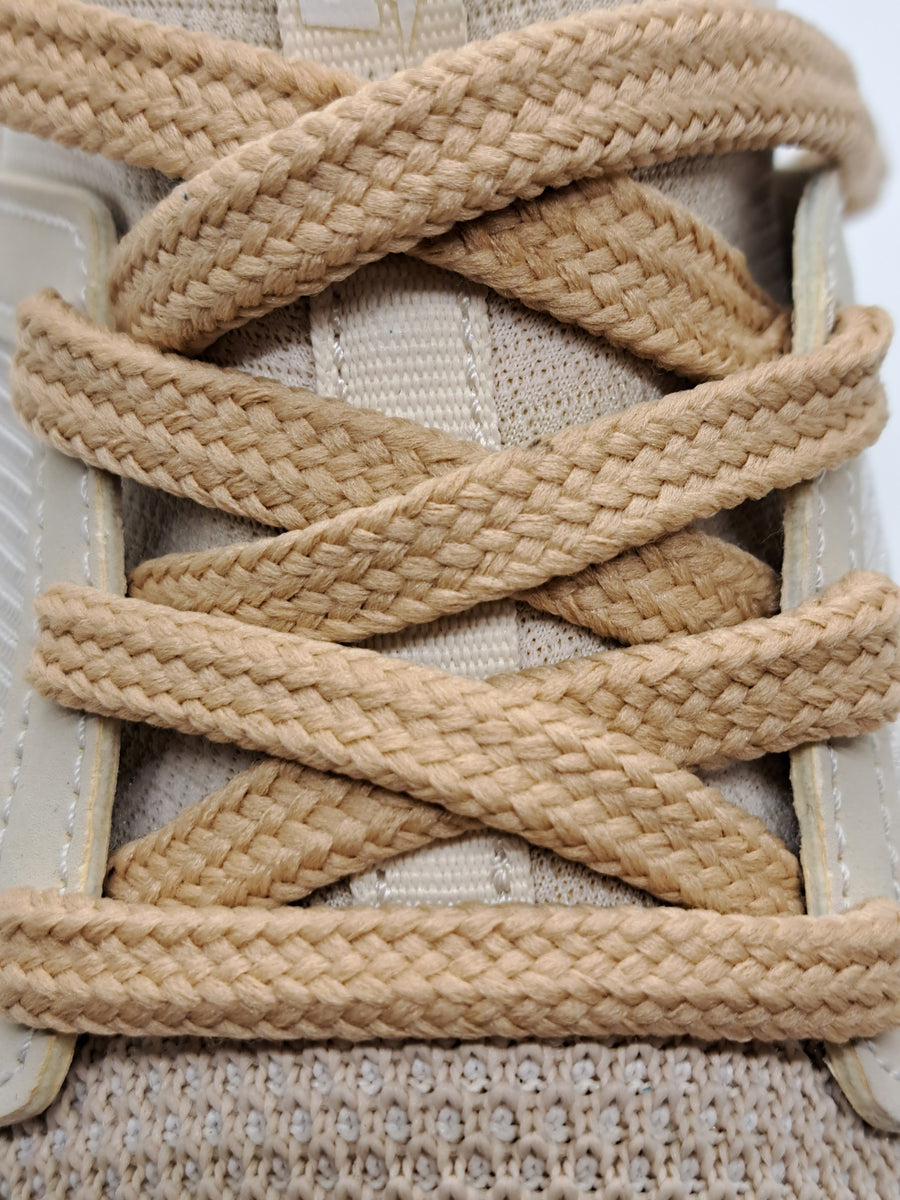 Flat Solid Shoelaces - Tan – The Shoe Lace Factory